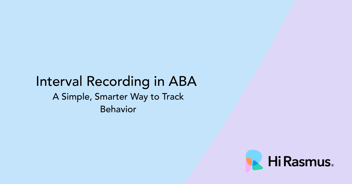 Interval Recording in ABA - Hi Rasmus